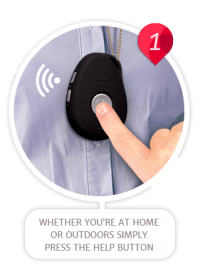 Live Life Personal Mobile Medical Alert Pendant