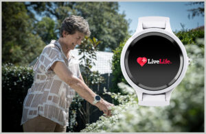 LiveLife Watch Alarm With Fall Detect, Hands Free & GPS.